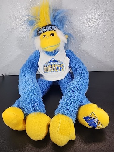 Denver NUGGETS Rally Monkey Plush Blue/Yellow NBA Official | eBay