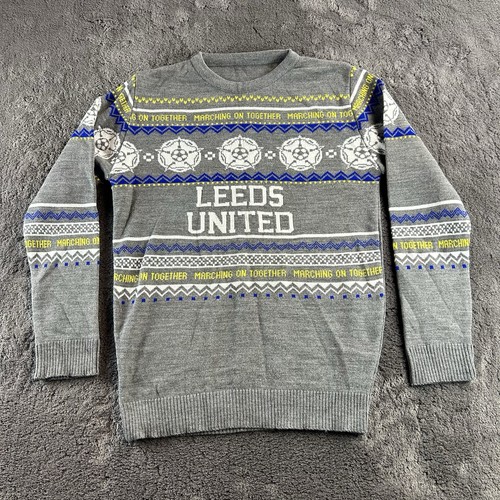 Leeds United Christmas Jumper Xmas Sweater LUFC Football Marching On ...