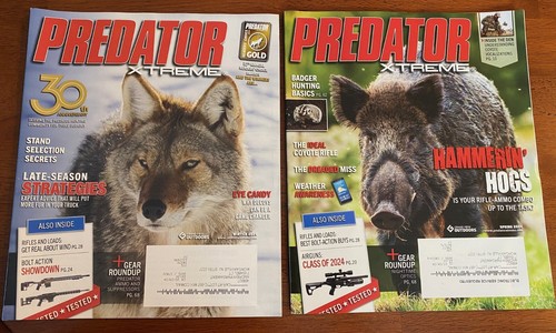 PREDATOR XTREME MAGAZINE - 2 ISSUES - WINTER 2024 and SPRING 2024 | eBay