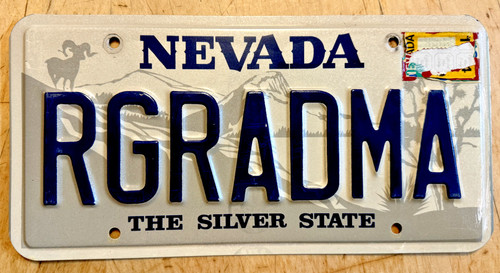 NEVADA VANITY LICENSE PLATE " R GRADMA " NV OUR GRANDMA | eBay