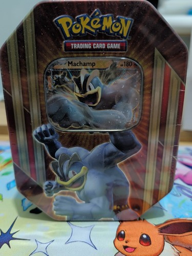 Pokémon Triple Power Tin Machamp EX 2016 NEW SEALED RARE | eBay UK
