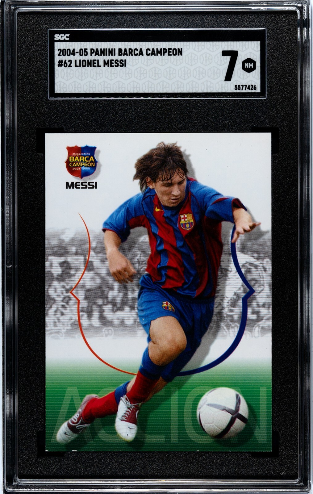 Lionel Messi 2004 Panini Megacracks #62 Base (Accion) Price Guide ...