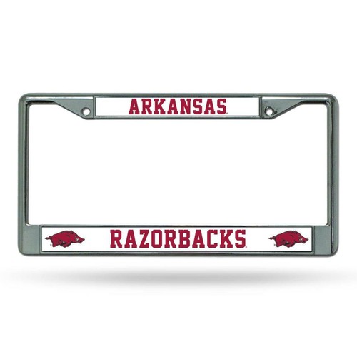 Arkansas Razorbacks Chrome Metal License Frame [NEW] NCAA Car Plate ...