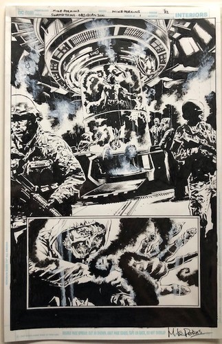Future State Swamp Thing #1 Obsidan Sun Final Page Splash Original Mike ...