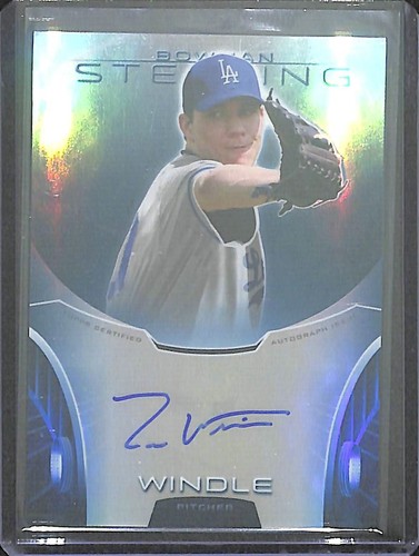 2013 Bowman Sterling Blue Refractor Autograph #BSAP-TW Tom Windle No 9 ...