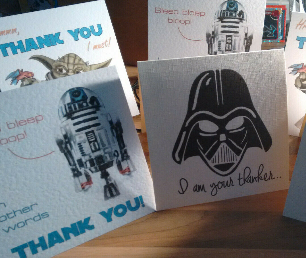 Star Wars Birthday Thank You Card