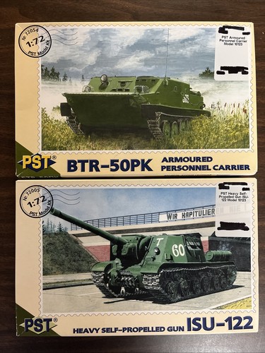 Lot of 2 PST 1/72 Military Tank Model Kits #72054 & #72005 | eBay