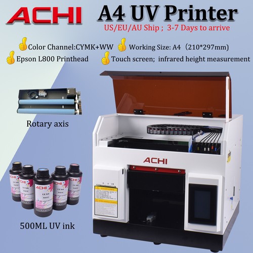 【IN US】A4 UV Printer Flatbed Printer Epson Printing Metal Phone Case ...