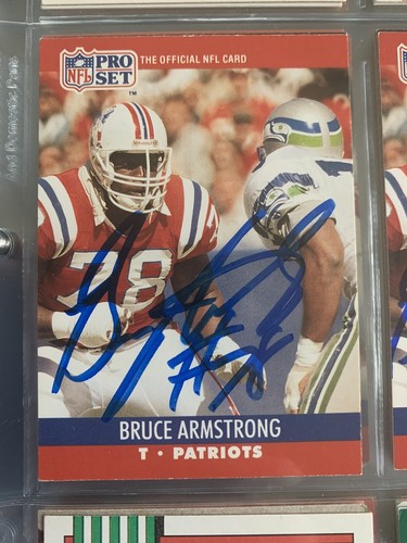 Bruce Armstrong autographed Pro Set football card | eBay