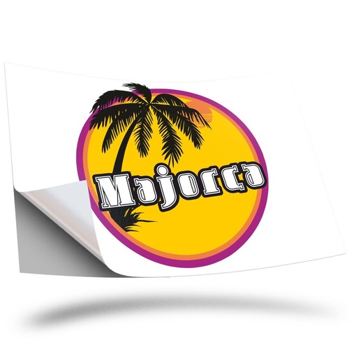 1 x Vinyl Sticker A2 - Majorca Sunset Travel Holiday Stamp #7121 | eBay