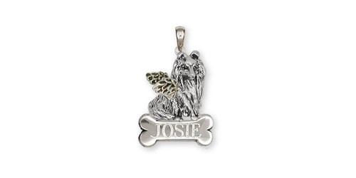 Sheltie Angel Pendant Jewelry Sterling Silver Handmade Sheltie Pendant ...