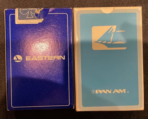 LOT OF 2 VINTAGE DECK OF PLAYING CARDS - EASTERN AIRLINES & PAN AM | eBay