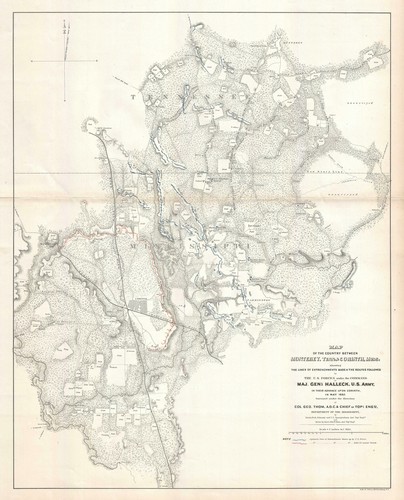 1862 Matz Map of the American Civil War Siege of Corinth, Mississippi ...