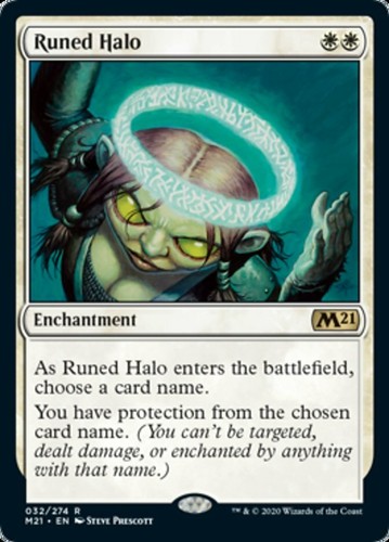 1x FOIL Runed Halo Core Set 2021 MTG NM Pack Fresh | eBay