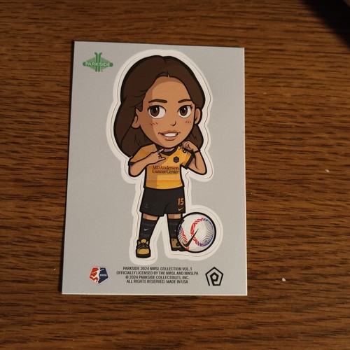 2024 NWSL Parkside Volume 1 Chibi Stickers Barbara Olivieri Houston ...
