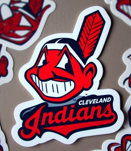 Cleveland Indians ~ 2" Vinyl Sticker ~ Major League ~ Baseball Chief ...