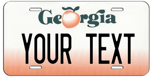 PERSONALIZED GEORGIA VANITY LICENSE PLATE AUTO TAG | eBay