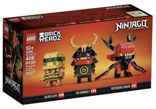 Lego 40490 Ninjago 10th Anniversary Brick Headz - New Sealed Retired | eBay