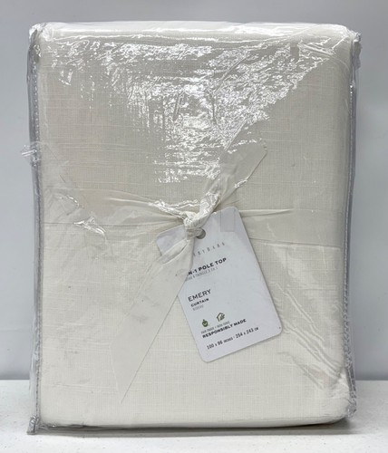 NEW Pottery Barn Emery Linen Cotton 100" x 96" COTTON LINED Curtain ...