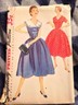 Vintage 1950's Simplicity 1618 Misses Dresses Pattern - Size 12 Bust 30 ...