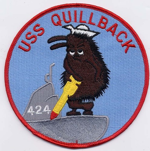 USS Quillback SS 424 - Porcupine on submarine w/torpedo - BC Patch Cat ...