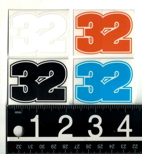 Thirtytwo Sticker Set Four 2.1 in x 1.6 in Multicolor 32 Snowboarding ...