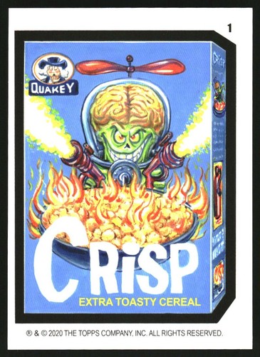 2020 Topps Mars Attacks Wacky Packages Series 4 #1 Crisp Cereal | eBay