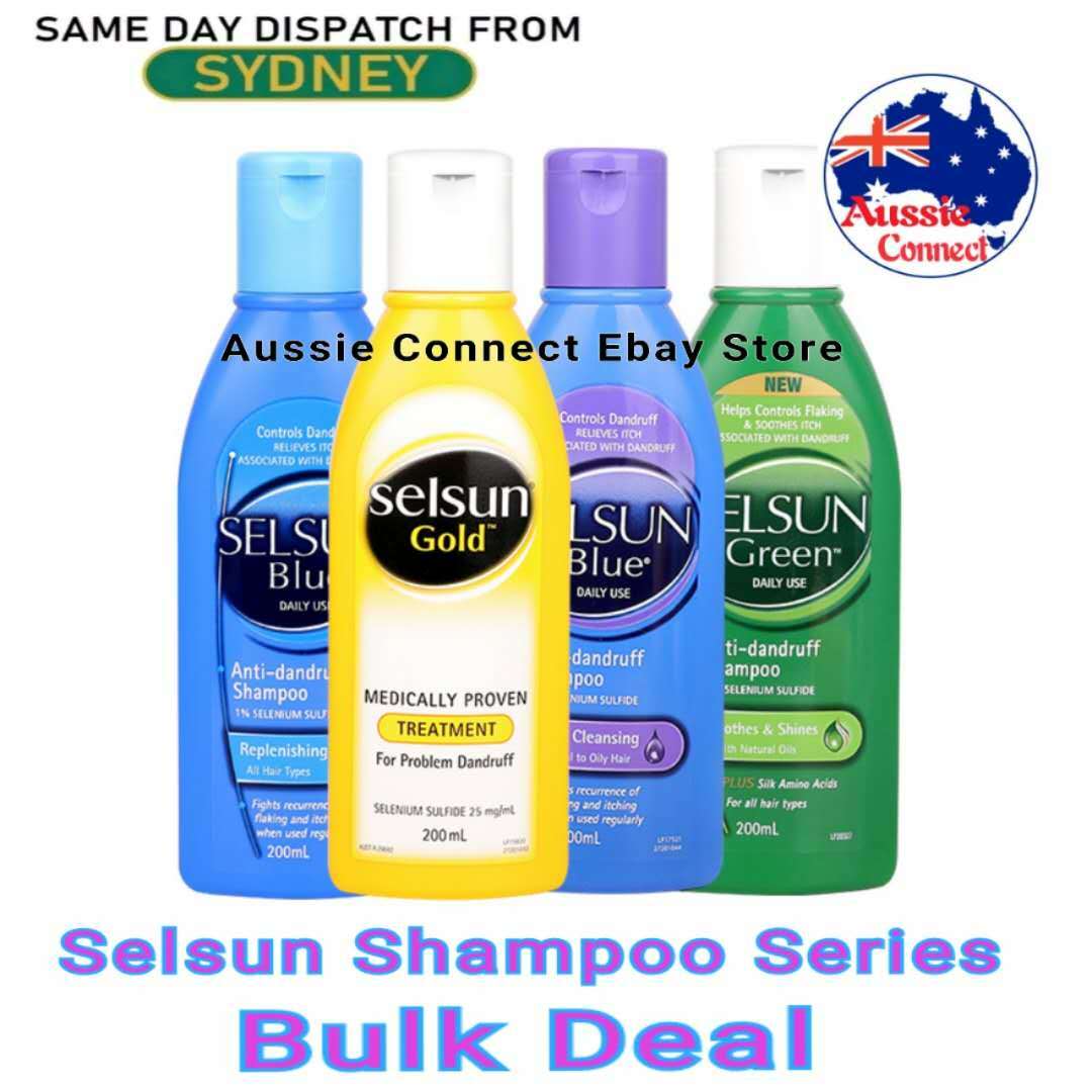 Selsun Green Anti-Dandruff Shampoo Soothes & Shines 200mL All Hair ...