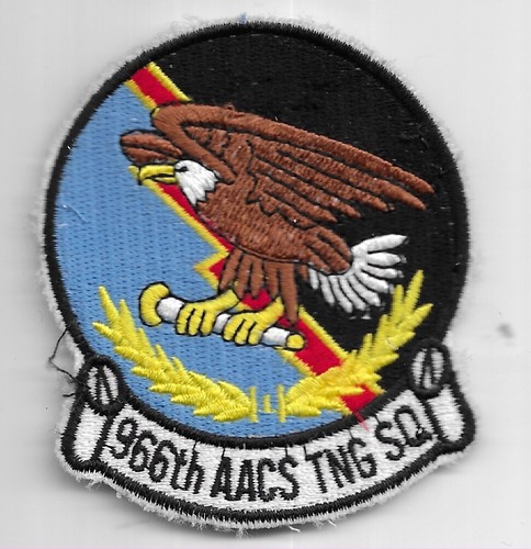 USAF PATCH 966 ACCS TRAINING SQ UADRON E-3 AWACS US AIR FORCE SQUADRON ...