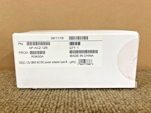 HP R3K00A HPE 12V/36W AC/DC Power Adapter Type B - 12 V DC Output for ...