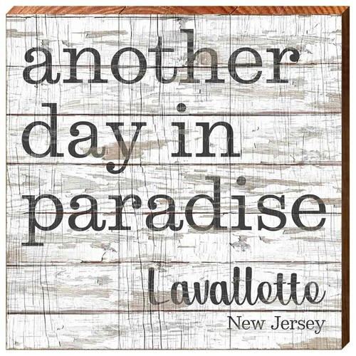 Lavallette, NJ Home Decor Sign Printed On Real Wood B&B1-HAP3D-B-1 10.5 ...