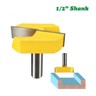 3Pc 1/2" Shank Long Cleaning Bottom Router Bit Cutter CNC Woodworking ...