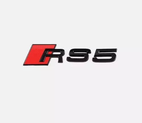 For Audi RS5 Car Rear Emblem Boot Trunk Badge Sticker Decal Logo Gloss ...