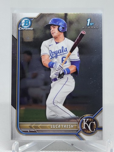 2022 Bowman Chrome Prospects 1st Luca Tresh BCP-136 Kansas City Royals ...