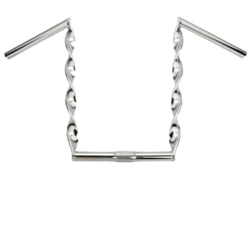 FLAT TWISTED HANDLEBAR 15 25.4MM CHROME, Lowrider Parts | eBay