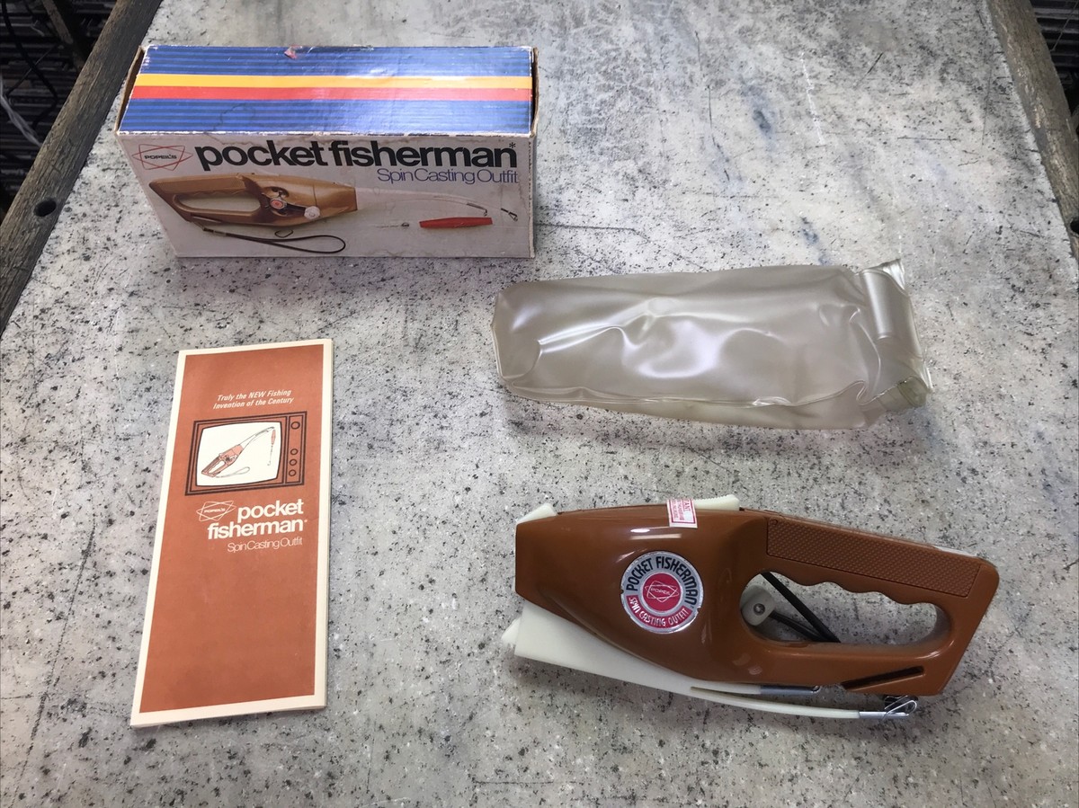 Ron Popeil Pescador De Bolso VTG Popeil Pocket Fisherman Spon Cast