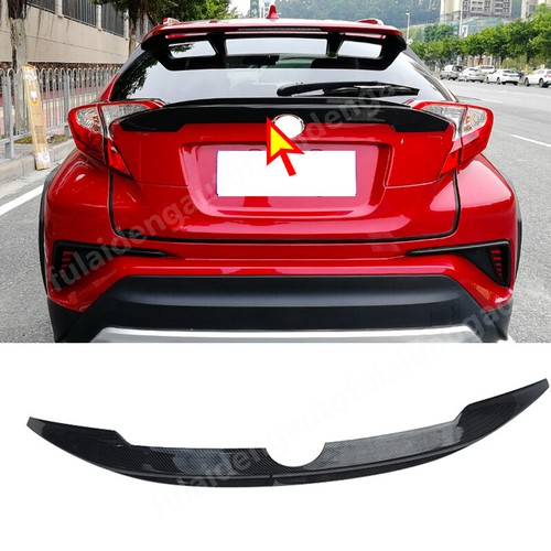 Fit For Toyota CHR C-HR 2016-2019 Carbon Fiber Look Rear Trunk Spoiler ...