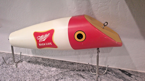 2002 Miller High Life Fishing Lure Advertisement Wall Hanger Store ...