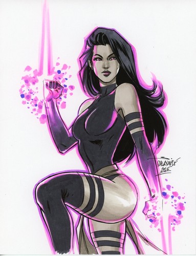 Sexy Psylocke X-Men Pin Up Wolverine Phoenix original art | eBay