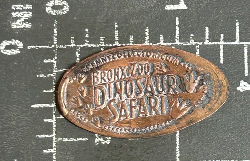 Bronx Zoo New York City NYC WCS Dinosaur Safari Elongated Pressed ...