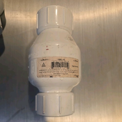 NDS 1-1/2 in. FIPT X 1-1/2 in. FIPT PVC Spring Loaded Check Valve | eBay