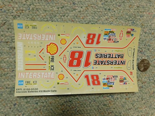 Ertl decals 1/24 1/25 #18 Interstate Batteries Monte Carlo N13 | eBay