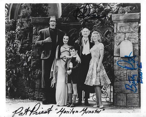 Fun PAT PRIEST & BUTCH PATRICK Signed 8 x 10 Photo The Munsters | eBay