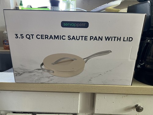 Servappetit 3.5 Qt Ceramic Sauté Pan With Lid | eBay