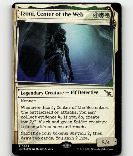 FOIL - MTG Izoni, Center of the Web 362 (Showcase) - Murders at Karlov ...