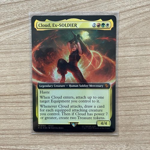 MTG Cloud, Ex-SOLDIER - Extended Art FOIL Final Fantasy Magic: The ...