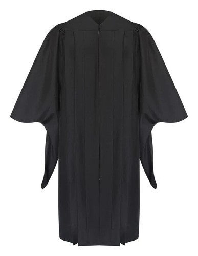 Classic Black Masters Graduation Gown Academic Regalia - Size 51 5'6 ...