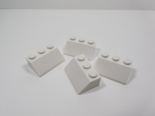 LEGO 4 White 2x3 Slope Bricks N5 | eBay