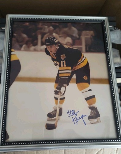 Steve Kasper Auto 8x10 Signed AUTOGRAPHED Boston Bruins HOCKEY Safe ...