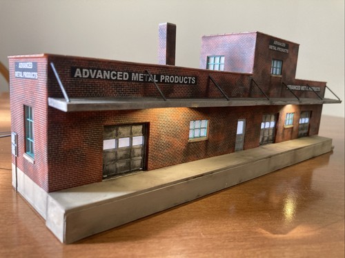 Walthers HO Scale Kitbash Background Building Built LEDs Finished | eBay